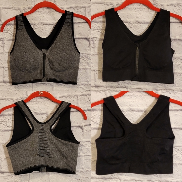 Intimates & Sleepwear | Pair Of Womens Zip Front Closure Sports Bras ...